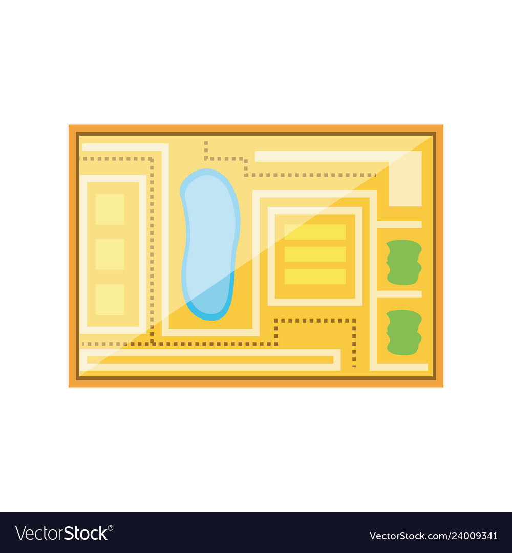 Paper map guide icon Royalty Free Vector Image
