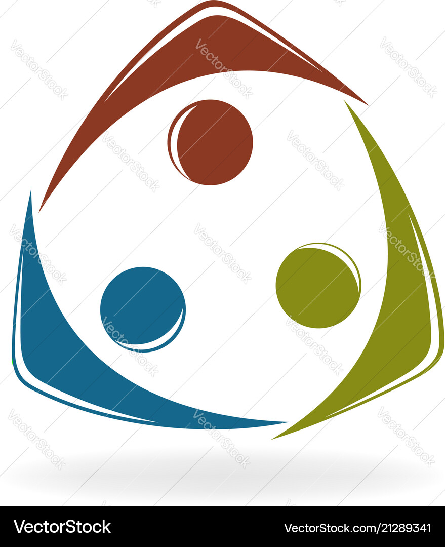 People family logo Royalty Free Vector Image - VectorStock