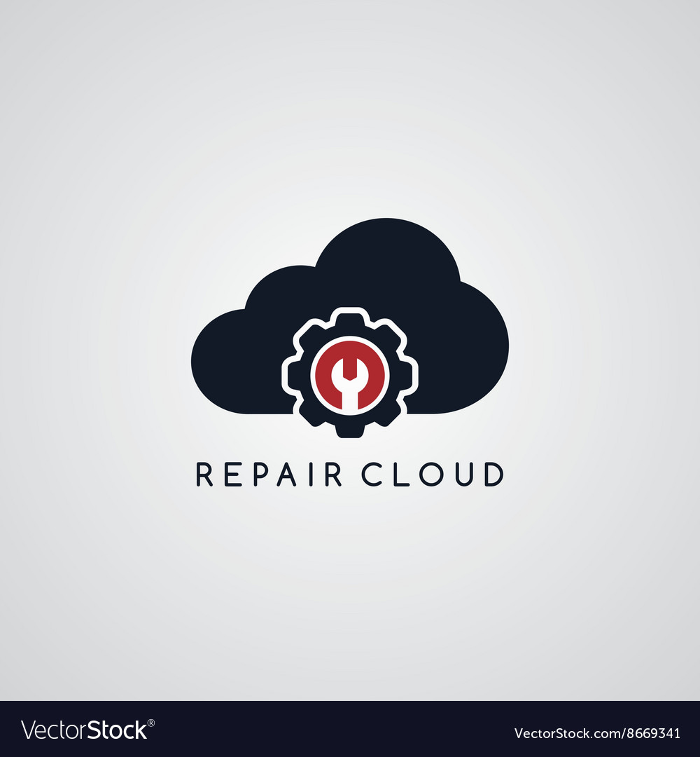 Repair setting cloud theme Royalty Free Vector Image