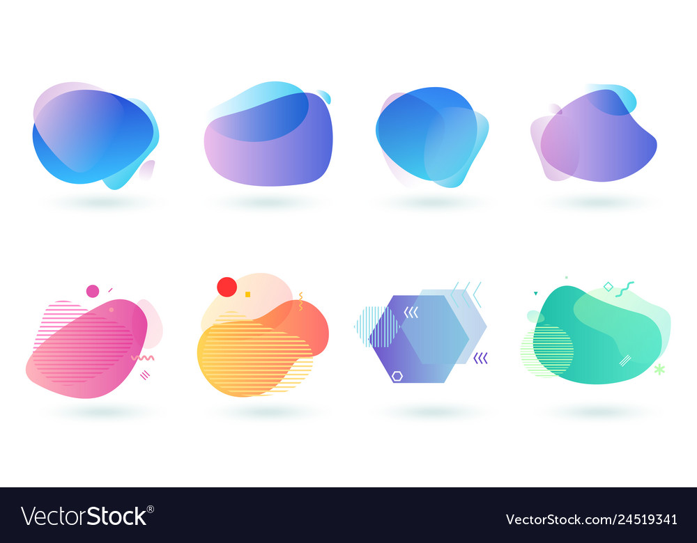 Set of abstract graphic design elements Royalty Free Vector
