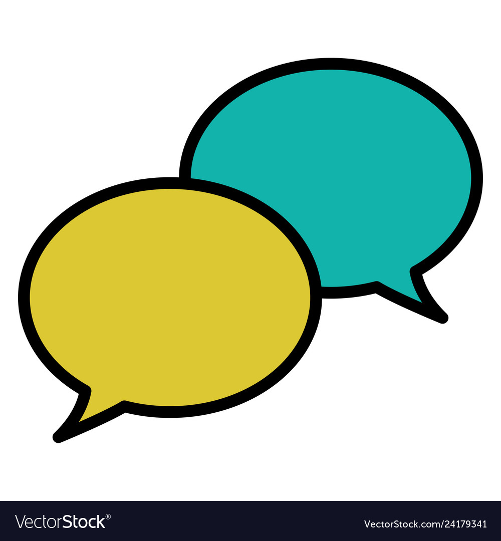 Speech Bubble Message Icon Royalty Free Vector Image