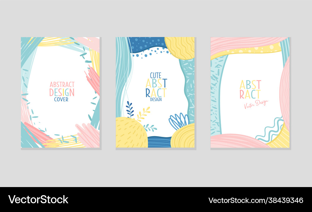 Abstract cover or card design with fancy wavy Vector Image