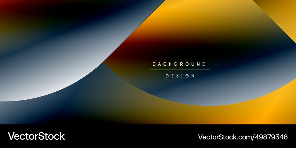 Circles and round shapes with gradients minimal Vector Image