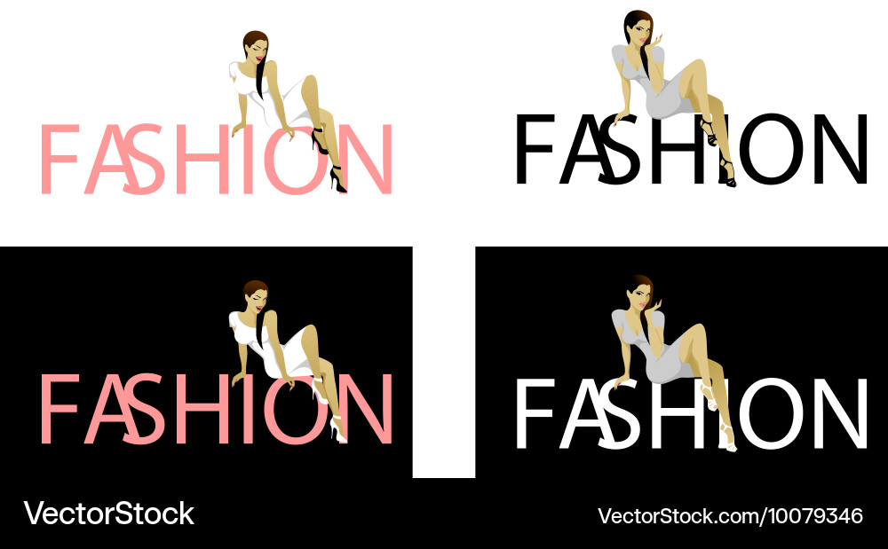 Fashion female logo Royalty Free Vector Image - VectorStock