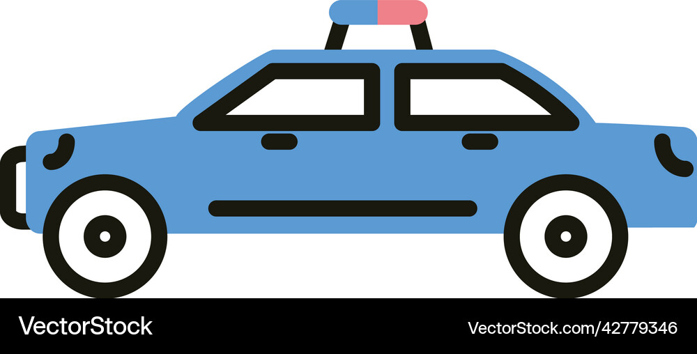 Police patrol transport icon Royalty Free Vector Image
