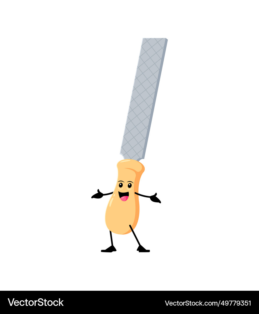 Cartoon funny file diy building tool character Vector Image