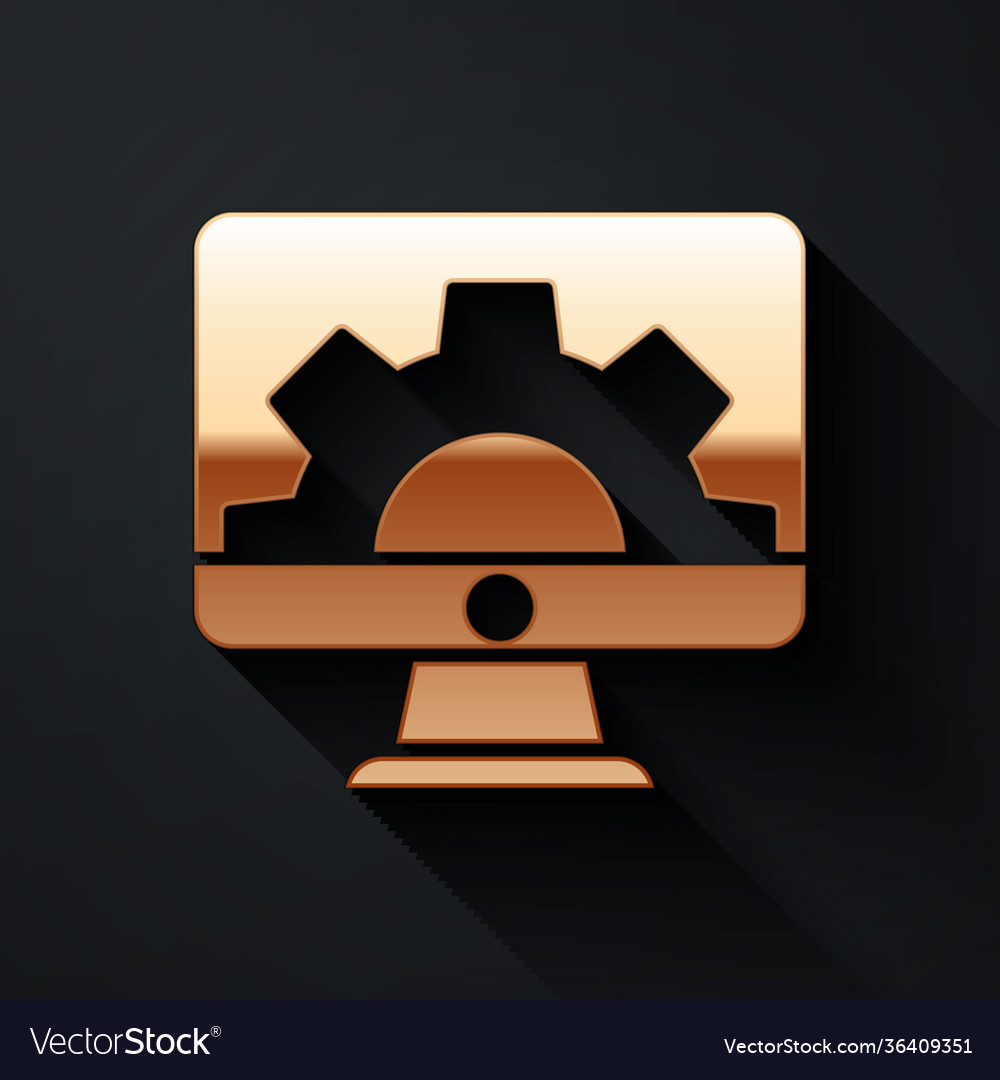 Gold software web development programming Vector Image