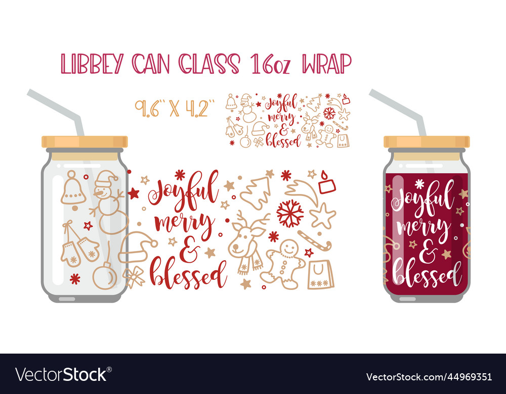 Printable full wrap for libby class can a pattern Vector Image