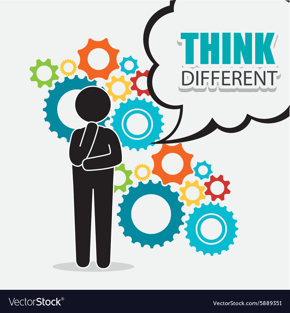 Think positive design Royalty Free Vector Image