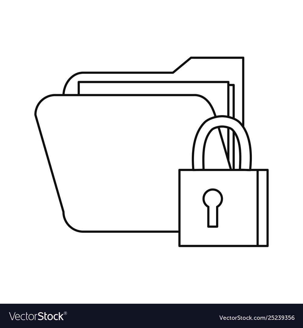 Cybersecurity data protection Royalty Free Vector Image