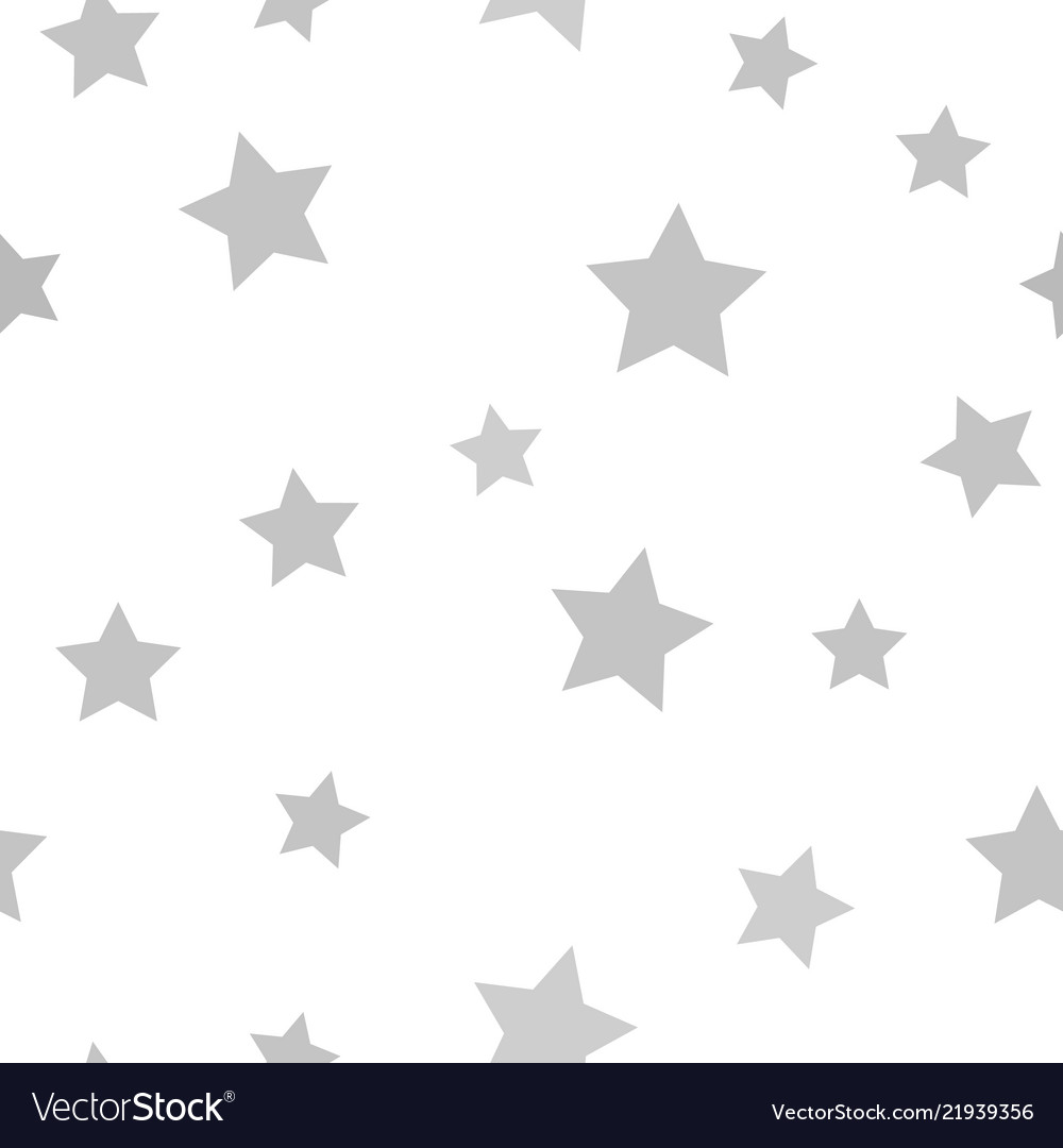 Gray star pattern seamless Royalty Free Vector Image
