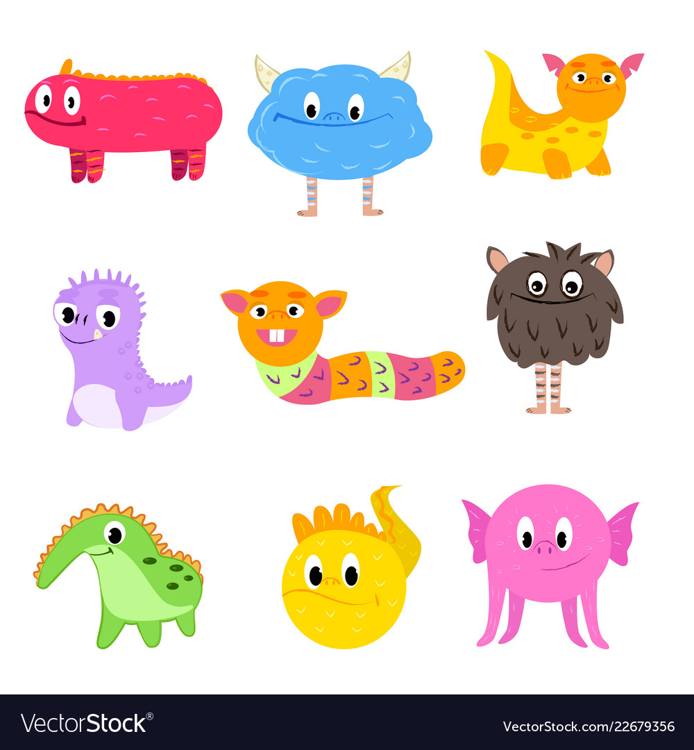Cute Colorful Monsters