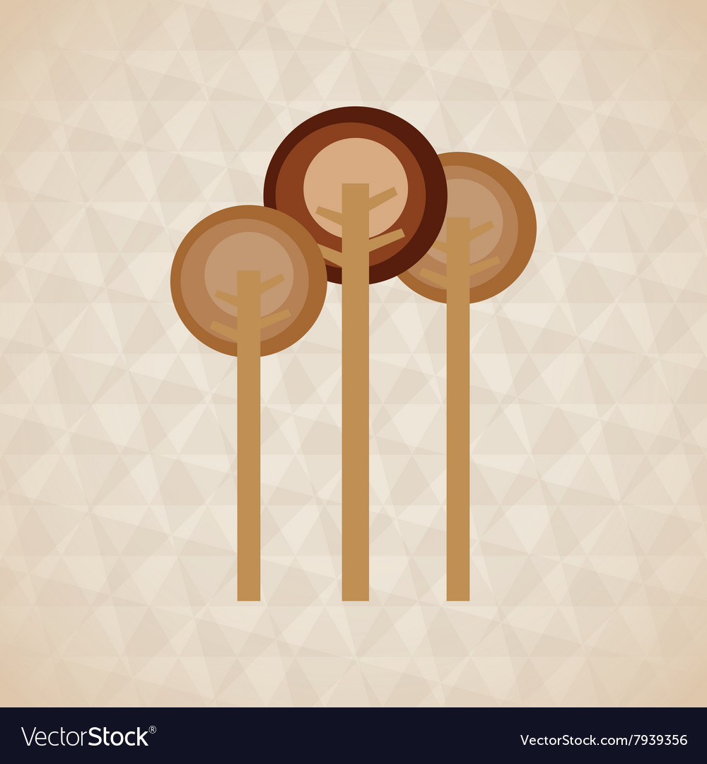 Tree icon design Royalty Free Vector Image - VectorStock