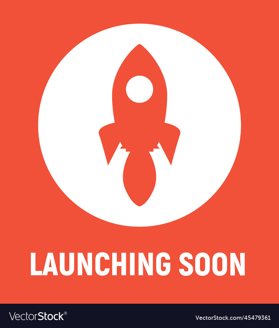 Launching soon marketing store template coming Vector Image Launching soon marketing store template coming Vector Image