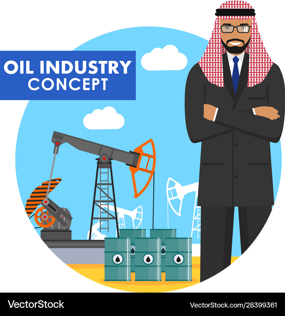 Oil industry concept detailed Royalty Free Vector Image