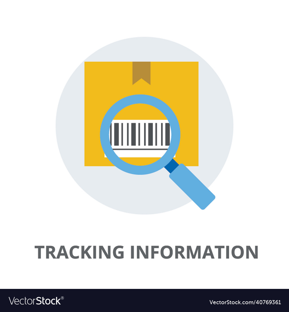 Tracking information Royalty Free Vector Image