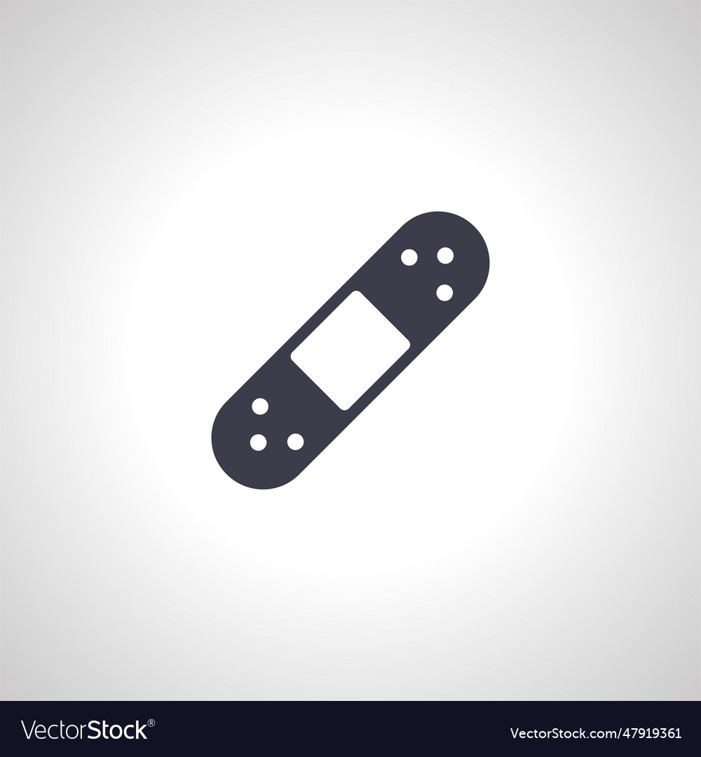 Wound patch isolated icon patch icon Royalty Free Vector