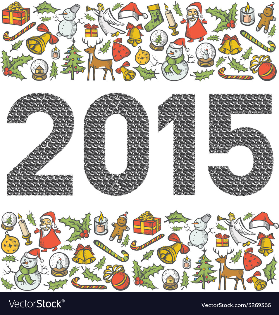 2015 Royalty Free Vector Image - VectorStock