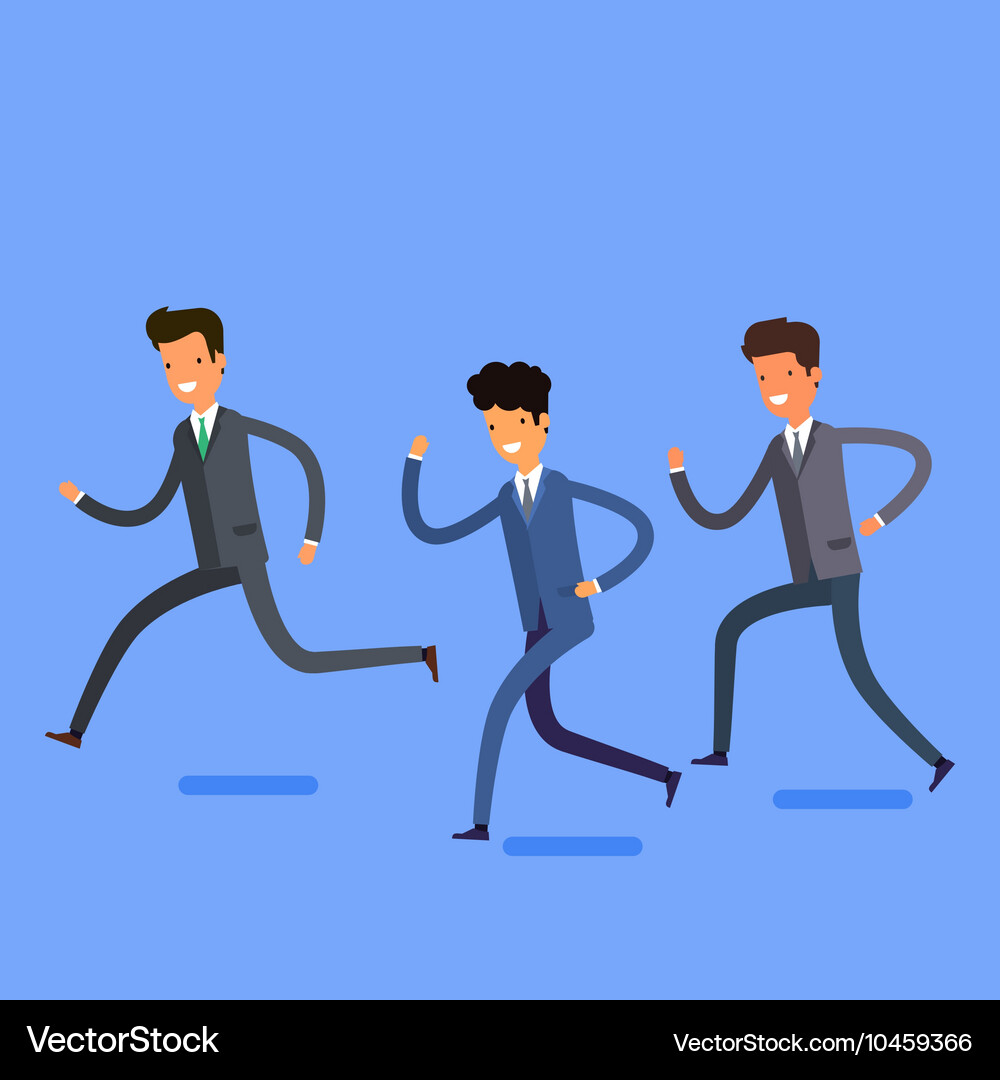 Business concept in winning and successful team Vector Image