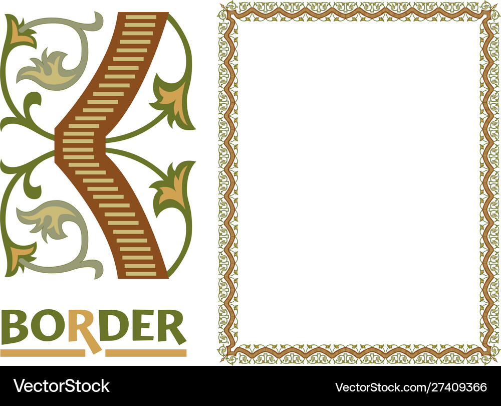 Certificates and awards borders - tiled frame Vector Image