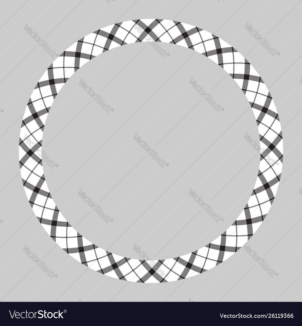 Circle borders and frames round border pattern Vector Image
