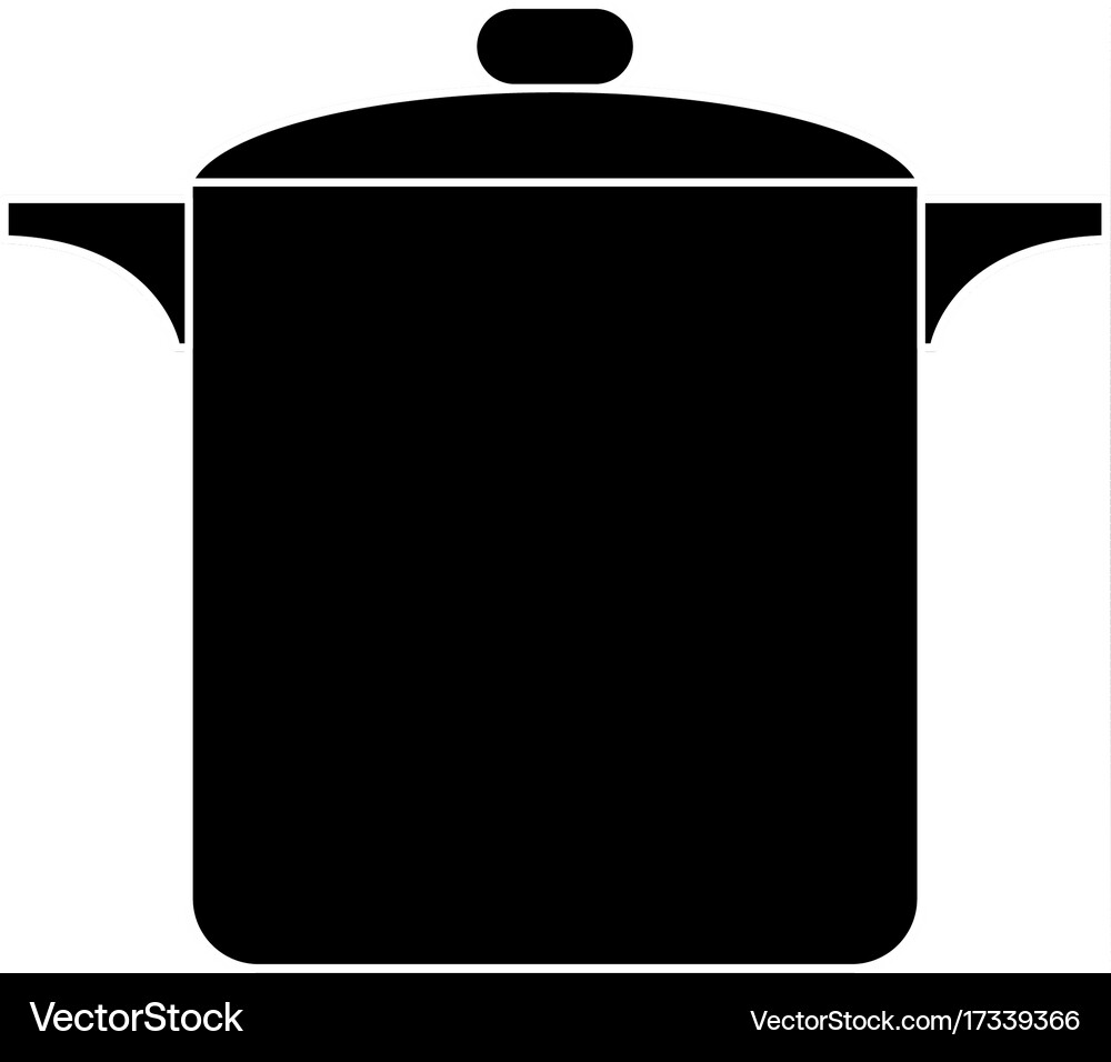 Cooking pot icon Royalty Free Vector Image - VectorStock