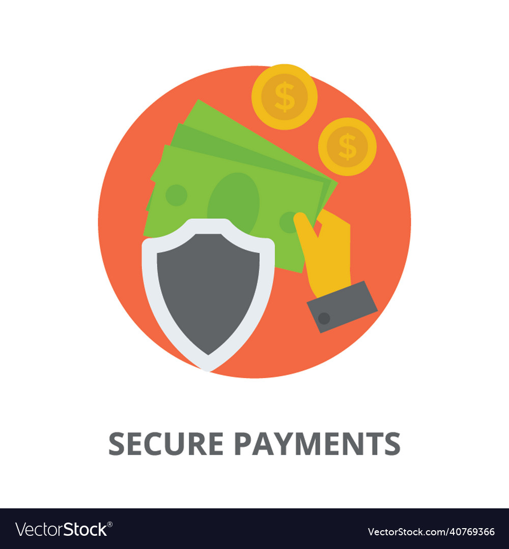 Secure payment Royalty Free Vector Image - VectorStock
