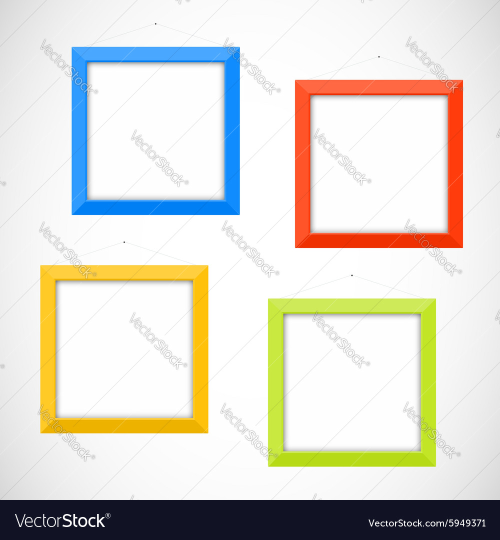 Colorful frames Royalty Free Vector Image - VectorStock