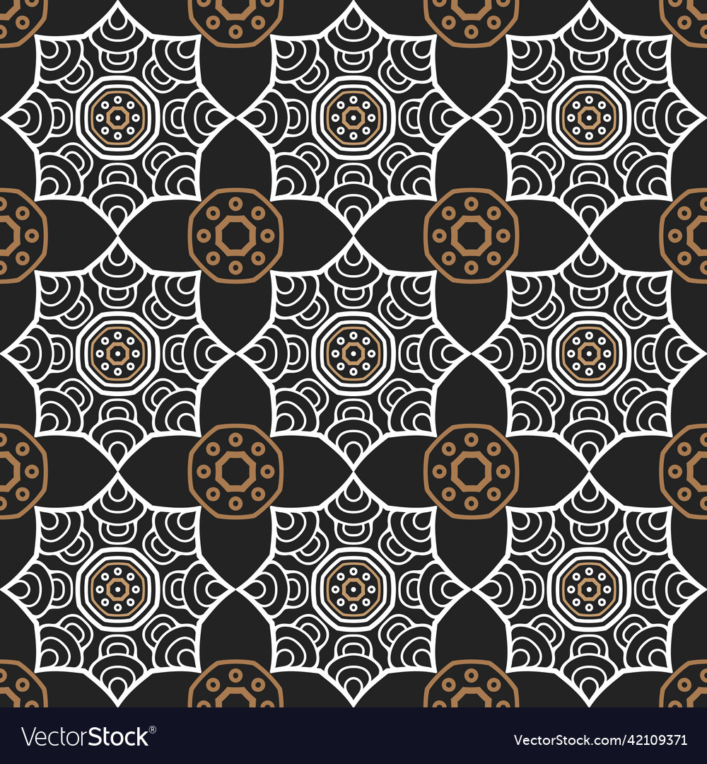 Decorative Batik Seamless Pattern Royalty Free Vector Image 