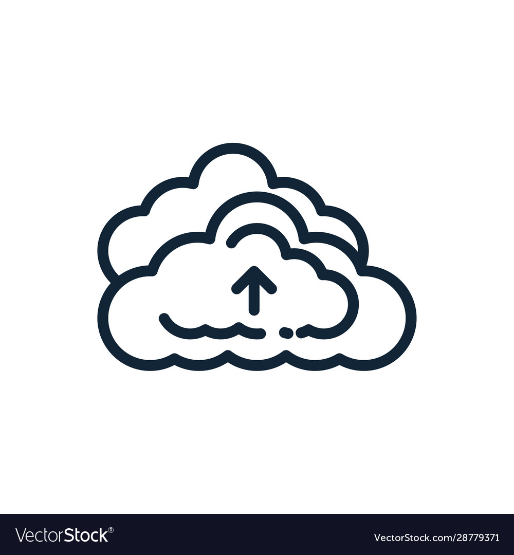 Isolated cloud computing design Royalty Free Vector Image