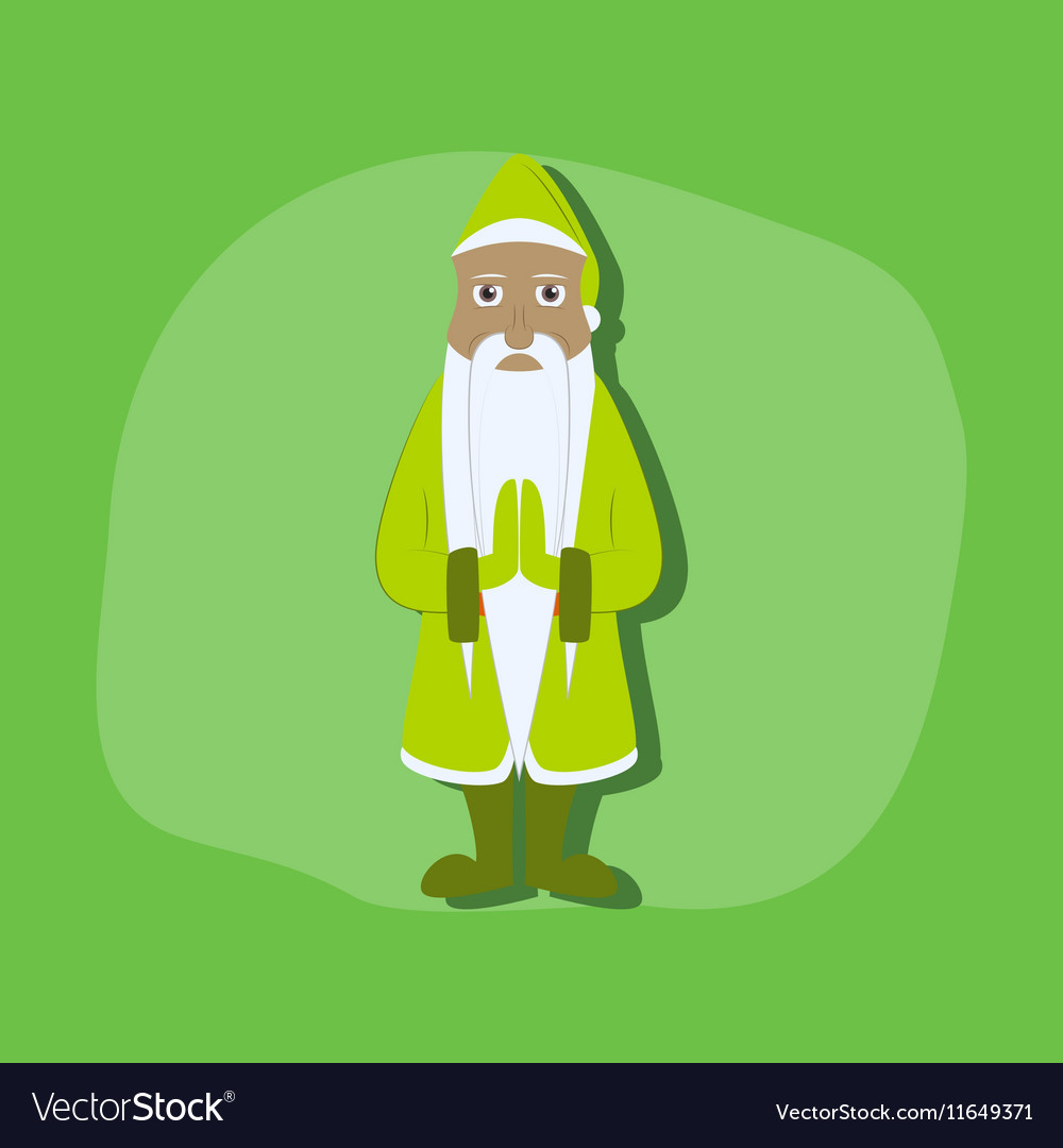 Paper Sticker On Stylish Background Santa Claus Vector Image