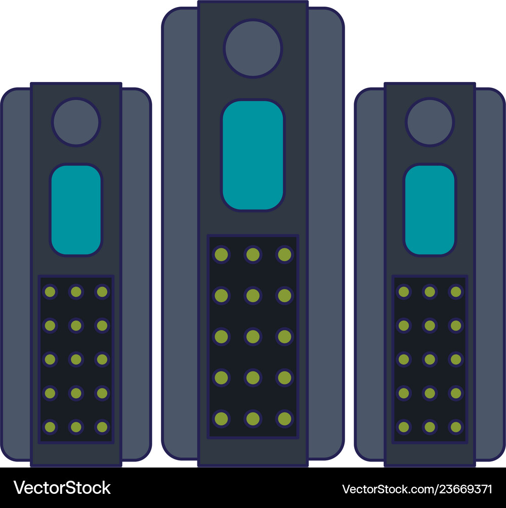 Servers database technology Royalty Free Vector Image
