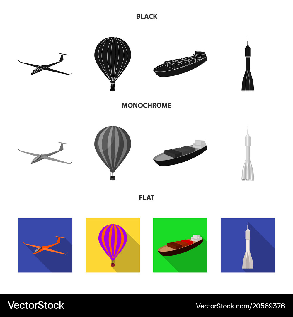 A drone glider balloon transportation Royalty Free Vector
