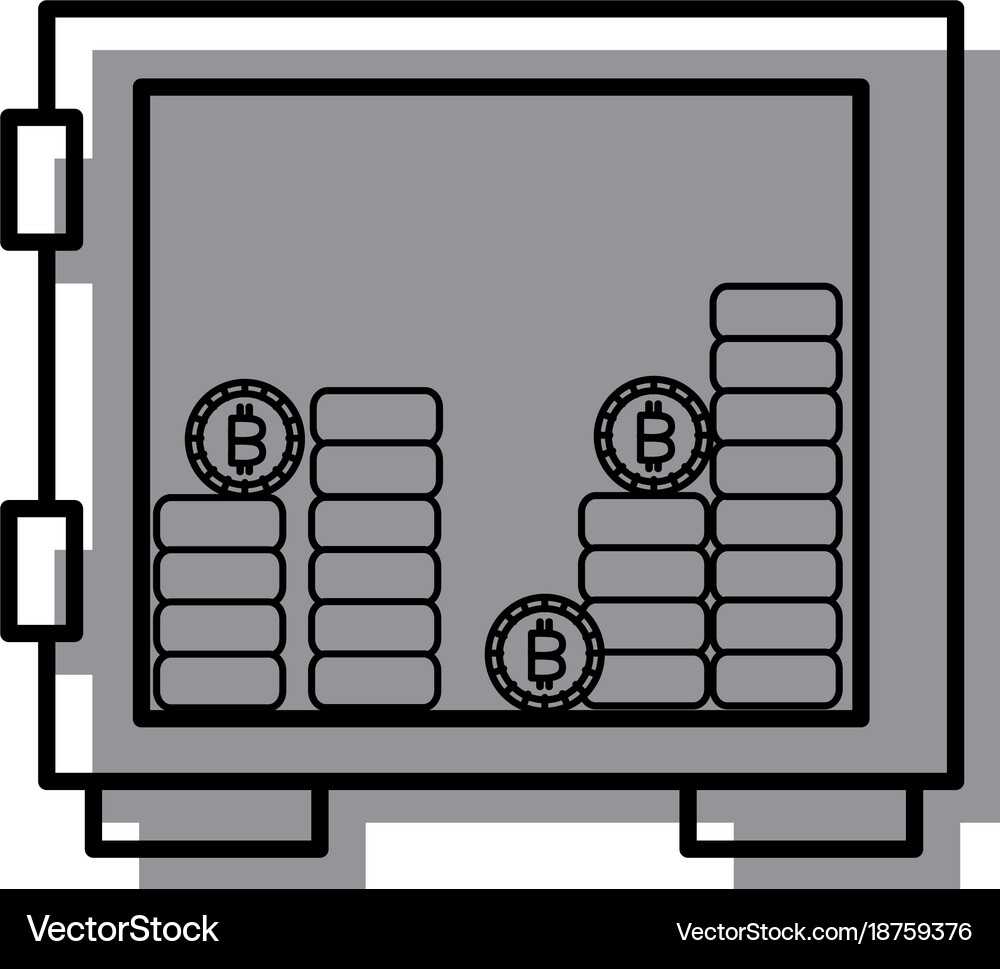 Isolated strongbox design Royalty Free Vector Image