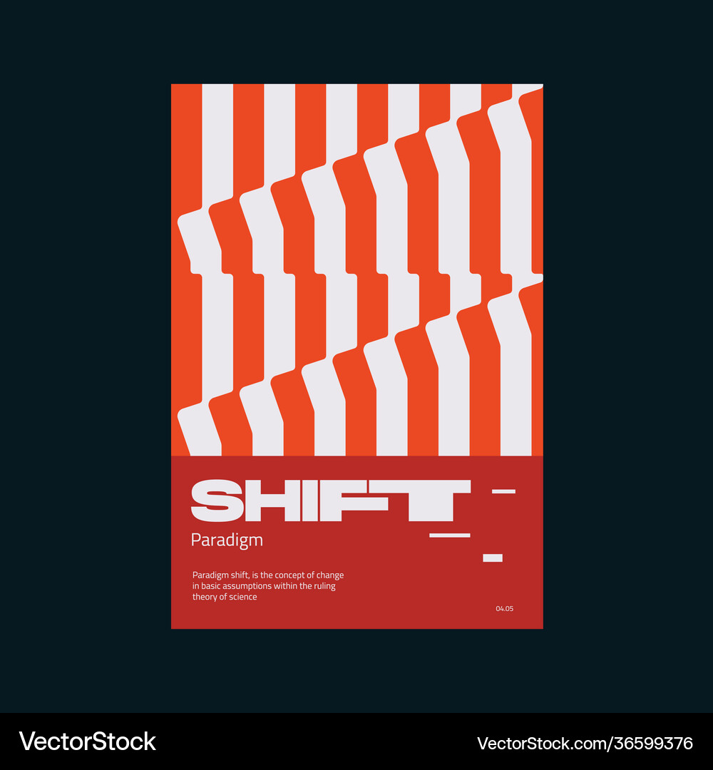 Meta modern swiss aesthetics poster design Vector Image