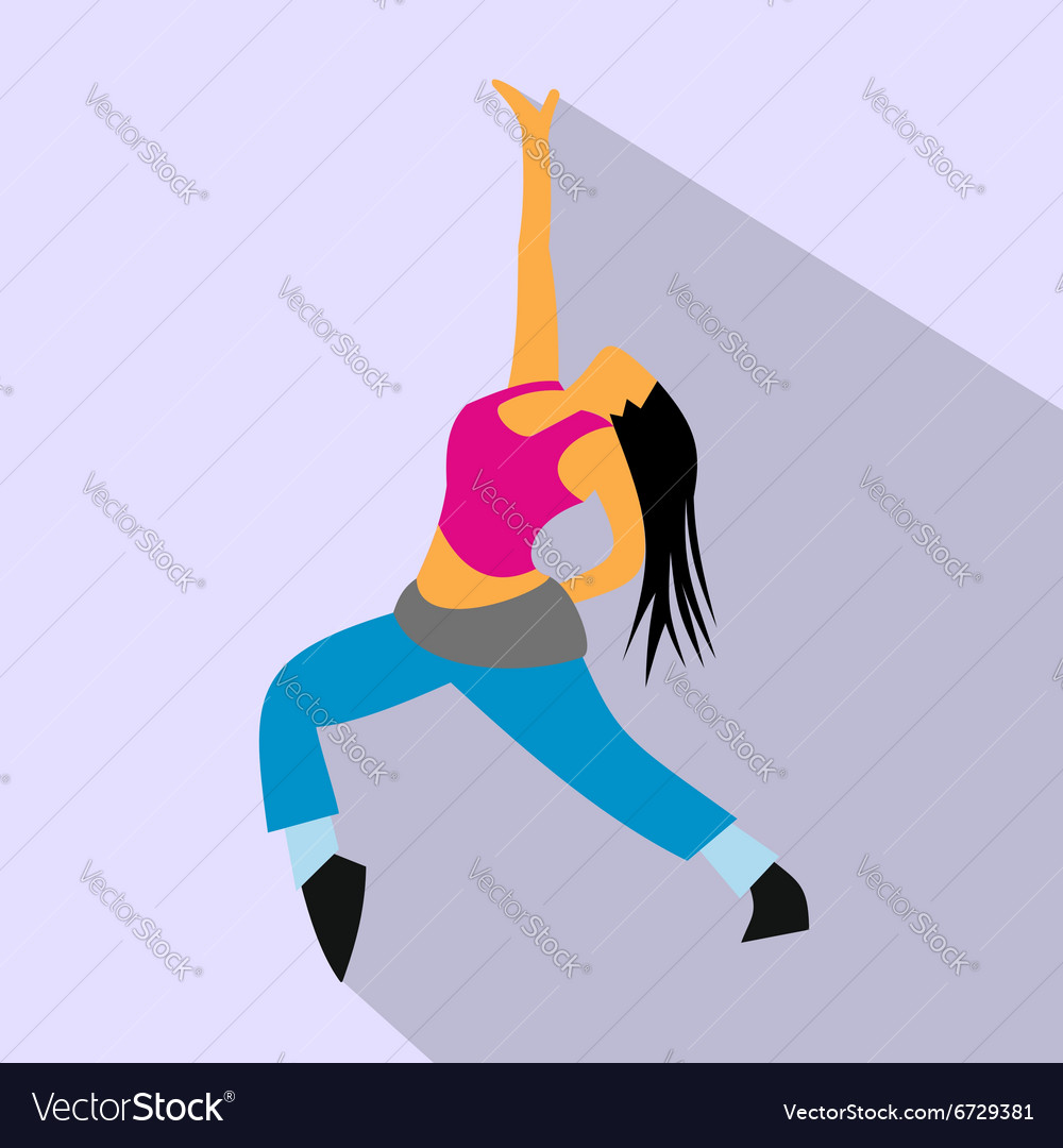 Dance flat icon Royalty Free Vector Image - VectorStock