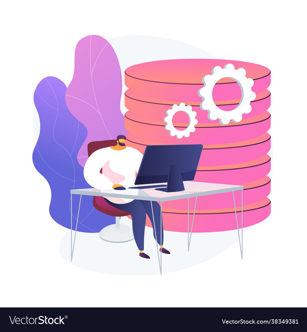 Data analysis concept metaphor Royalty Free Vector Image