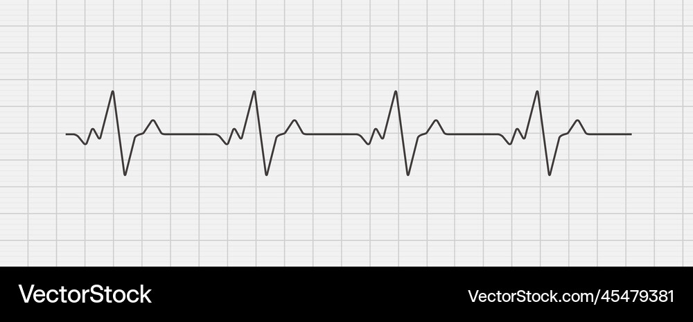 Heart Rhythm ECG Graph Royalty Free Vector Image
