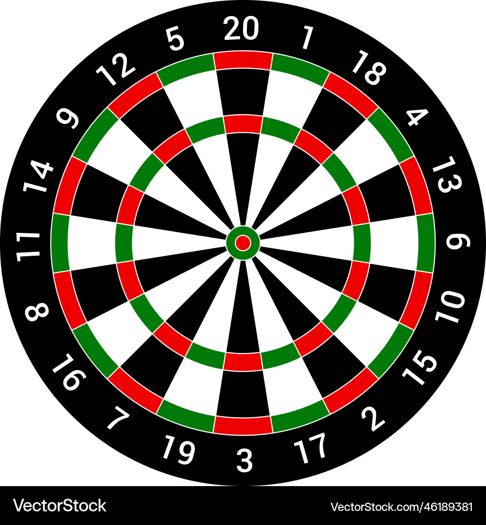 Target for darts aim dartboard sport game Vector Image