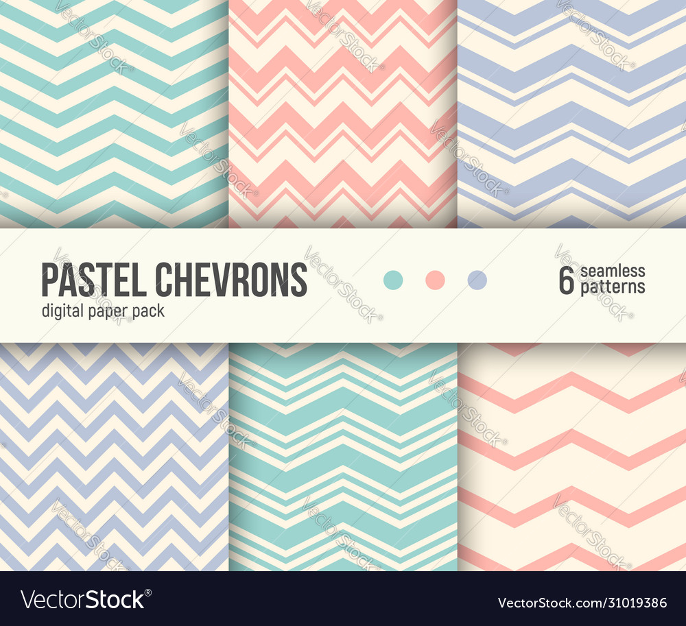 Digital paper pack 6 abstract patterns Royalty Free Vector