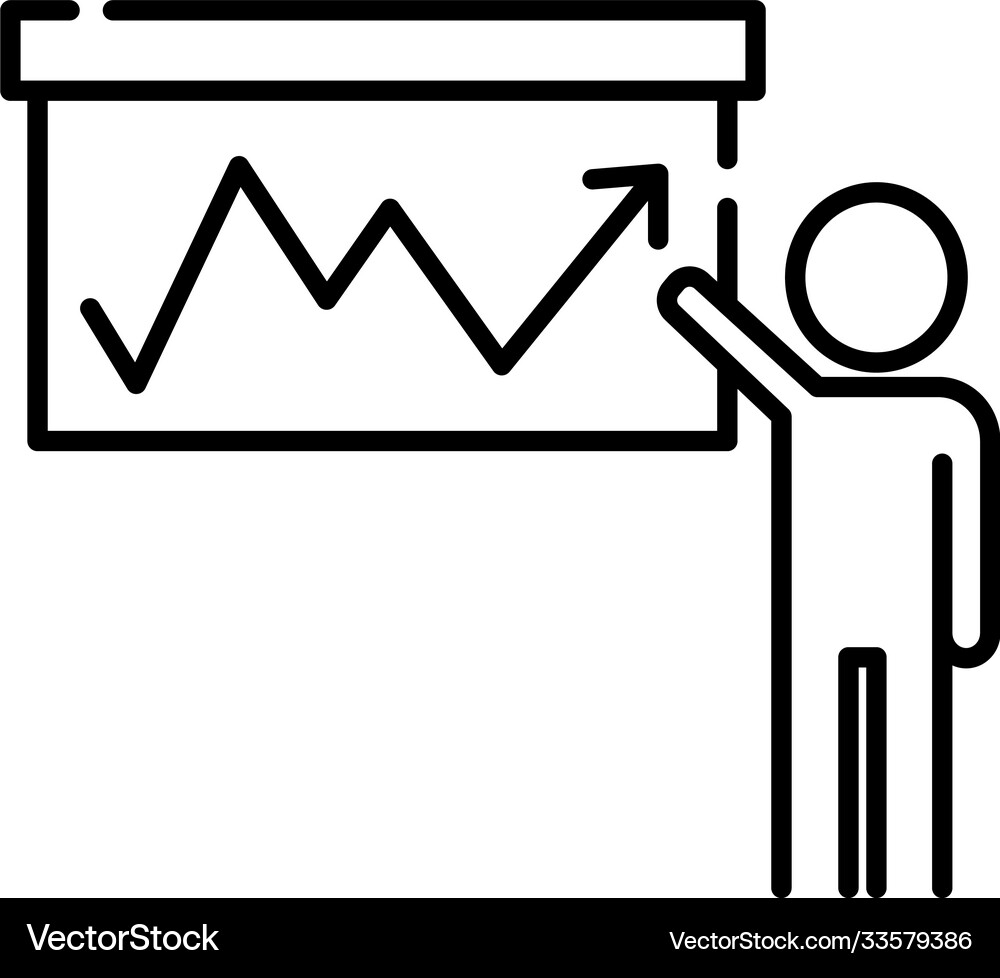 Human figure avatar with statistics in paperboard Vector Image