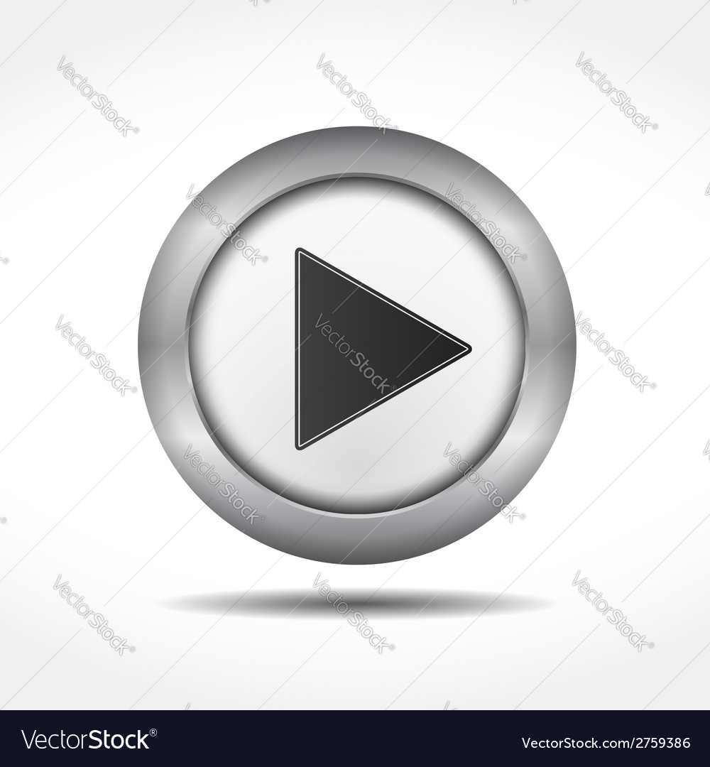 Play button Royalty Free Vector Image - VectorStock