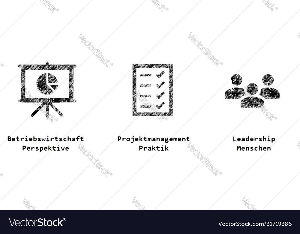 Project competencies Royalty Free Vector Image