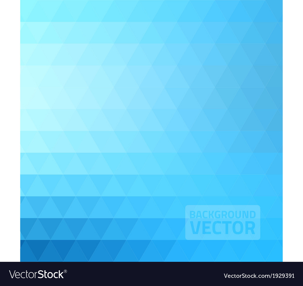 Abstract blue triangle background Royalty Free Vector Image
