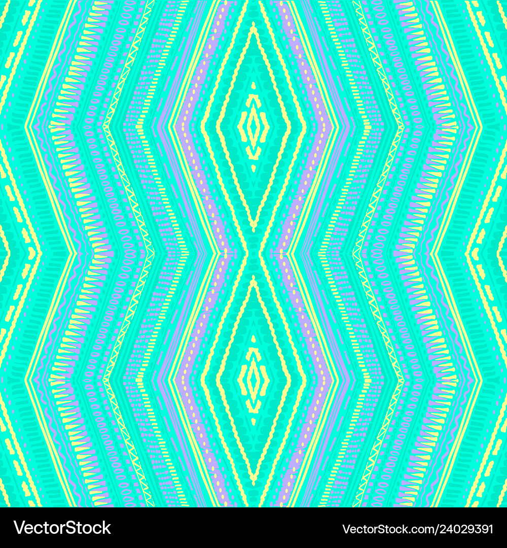 Abstract ikat and boho style handcraft fabric Vector Image