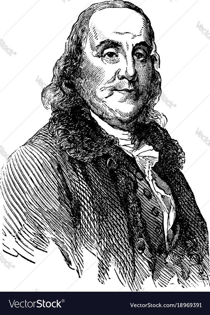 Benjamin franklin vintage Royalty Free Vector Image Benjamin franklin vintage Royalty Free Vector Image