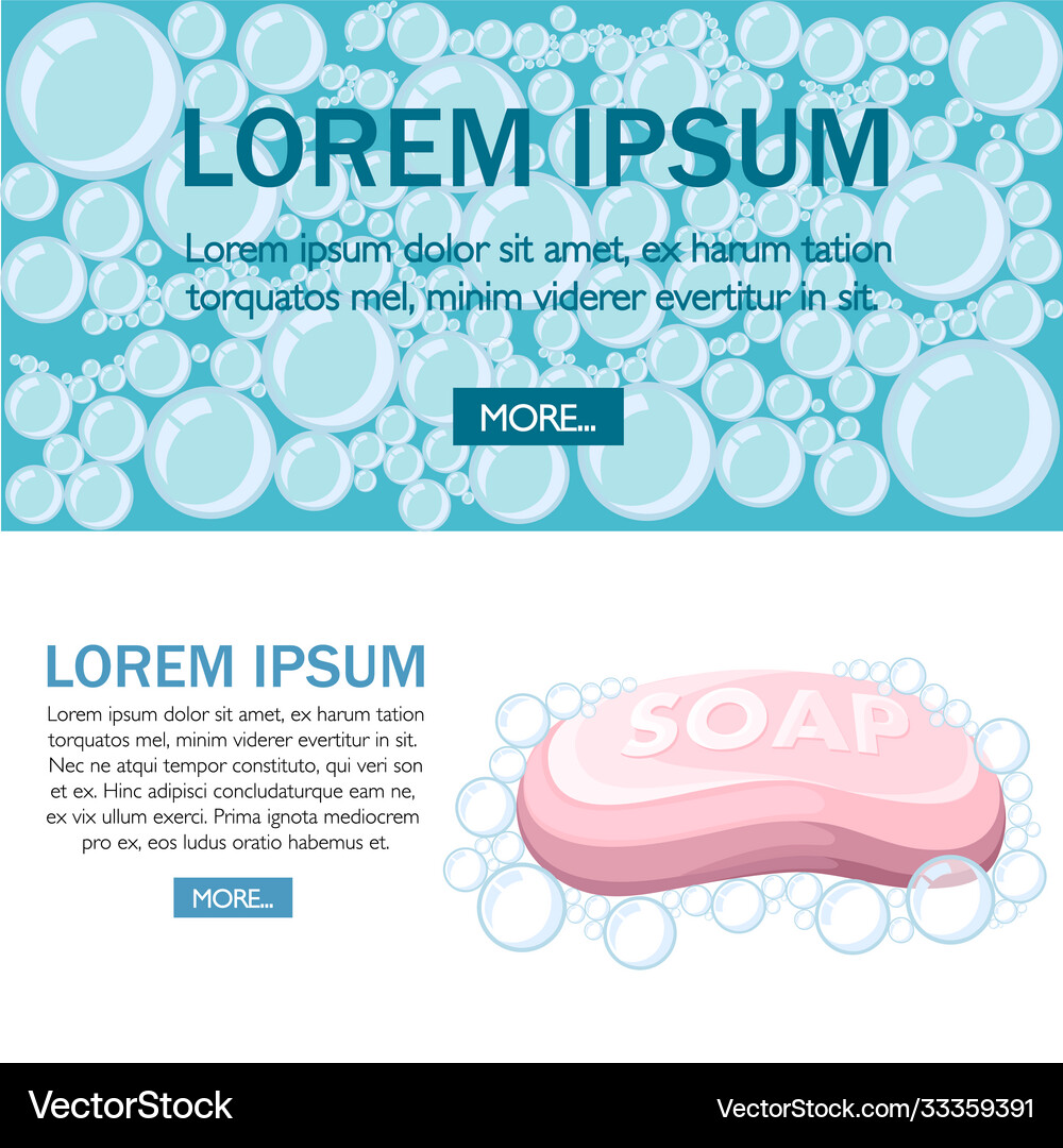 Pink soap bar soap bubbles colorful bath icon Vector Image