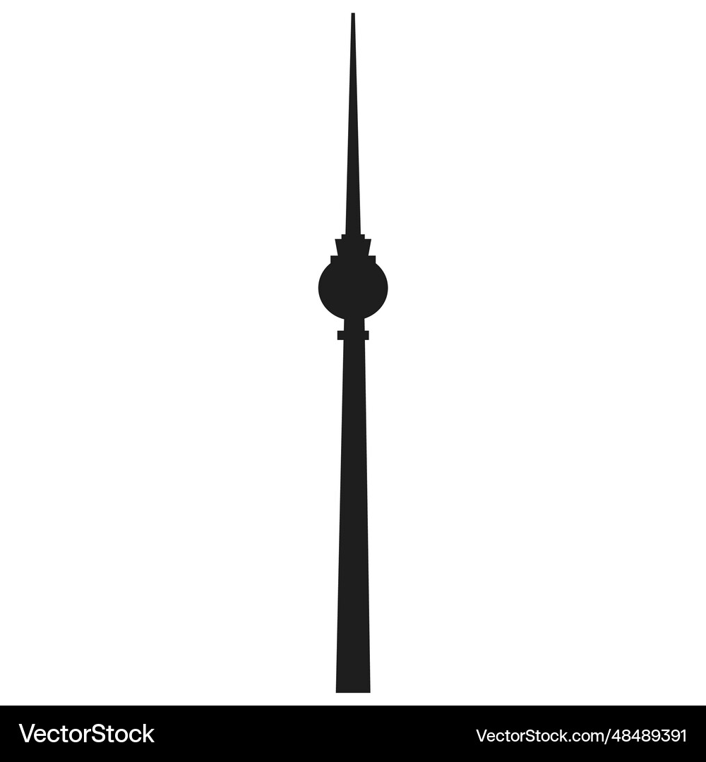 Tv tower at alexanderplatz in berlin skyline Vector Image