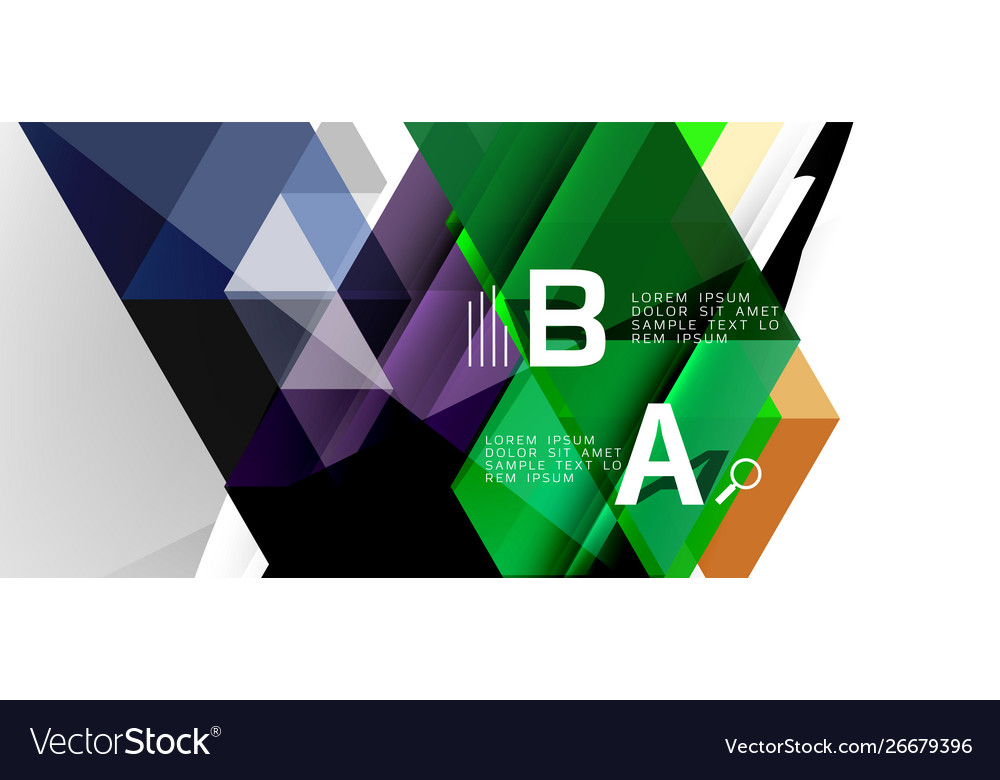 Abstract triangle pattern colorful backdrop Vector Image