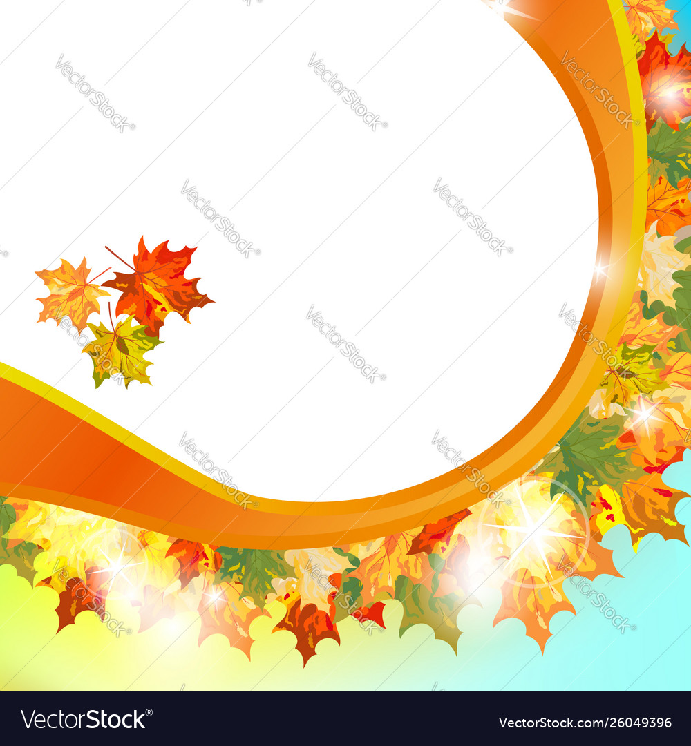 Autumn maple Royalty Free Vector Image - VectorStock